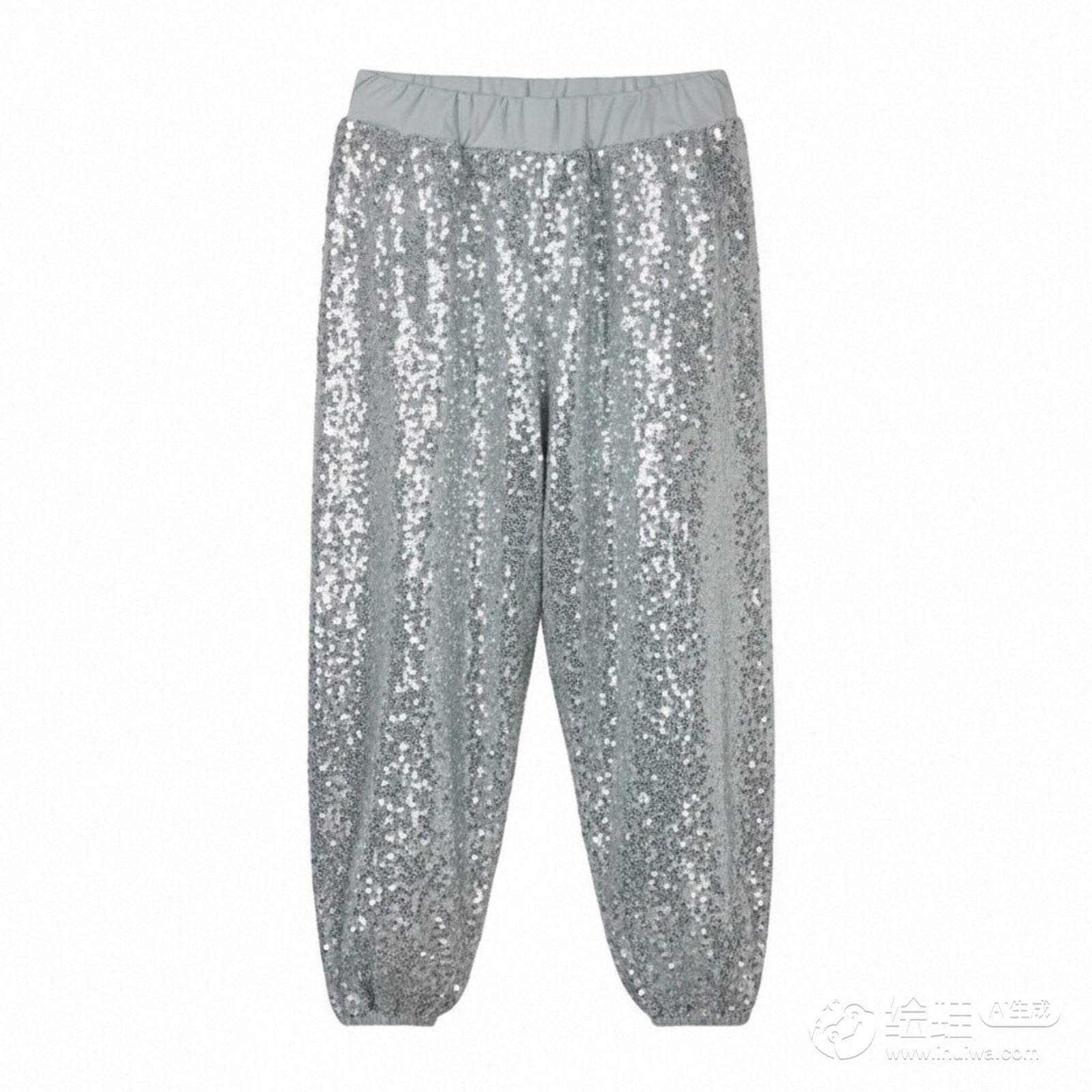 DHFJKG Girls Glitter Sequins Pants Kids Teens Belly Dance Elastic ...