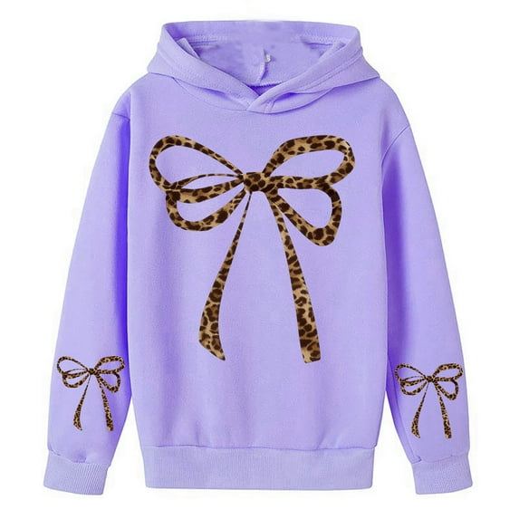 DHFJKG Girls Hoodies Kids Lightweight Oversized Sweatshirt Teens Bow ...