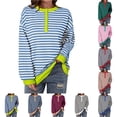 DHFJKG Henley Shirts For Women Long Sleeve T Shirt Loose Fit Drop ...