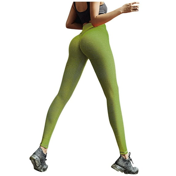 DHFJKG High Waisted Yoga Pants Women Stretchy Tummy Control Buttery ...