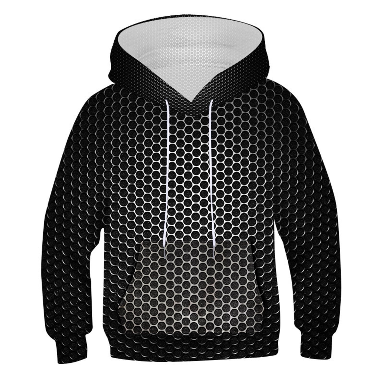 DHFJKG Hoodies For Boy Funny 3D Print Tops Sweatshirts Kids Long Sleeve ...