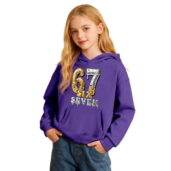 DHFJKG Hoodies For Boys Girls Sweatshirt 67 Shirt Soft Long Sleeve Ice ...