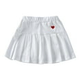 DHFJKG Kid Girls Pleated Skirts Preppy Style A-Line Skater Mini Skirt ...