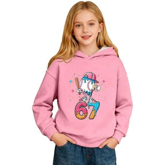 DHFJKG Kids Boys Girls Hoodies 67 Shirt Ice Cream Print Hooded ...
