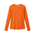 DHFJKG Long Sleeve Shirts For Women Basic Tee Lightweight Casual Crew ...