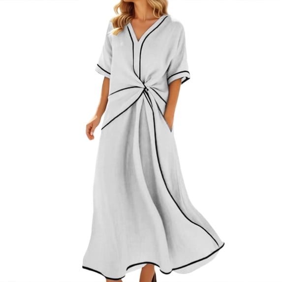 DHFJKG Maxi Dress Summer Dresses Women 2026 Beach Vacation Fashion ...