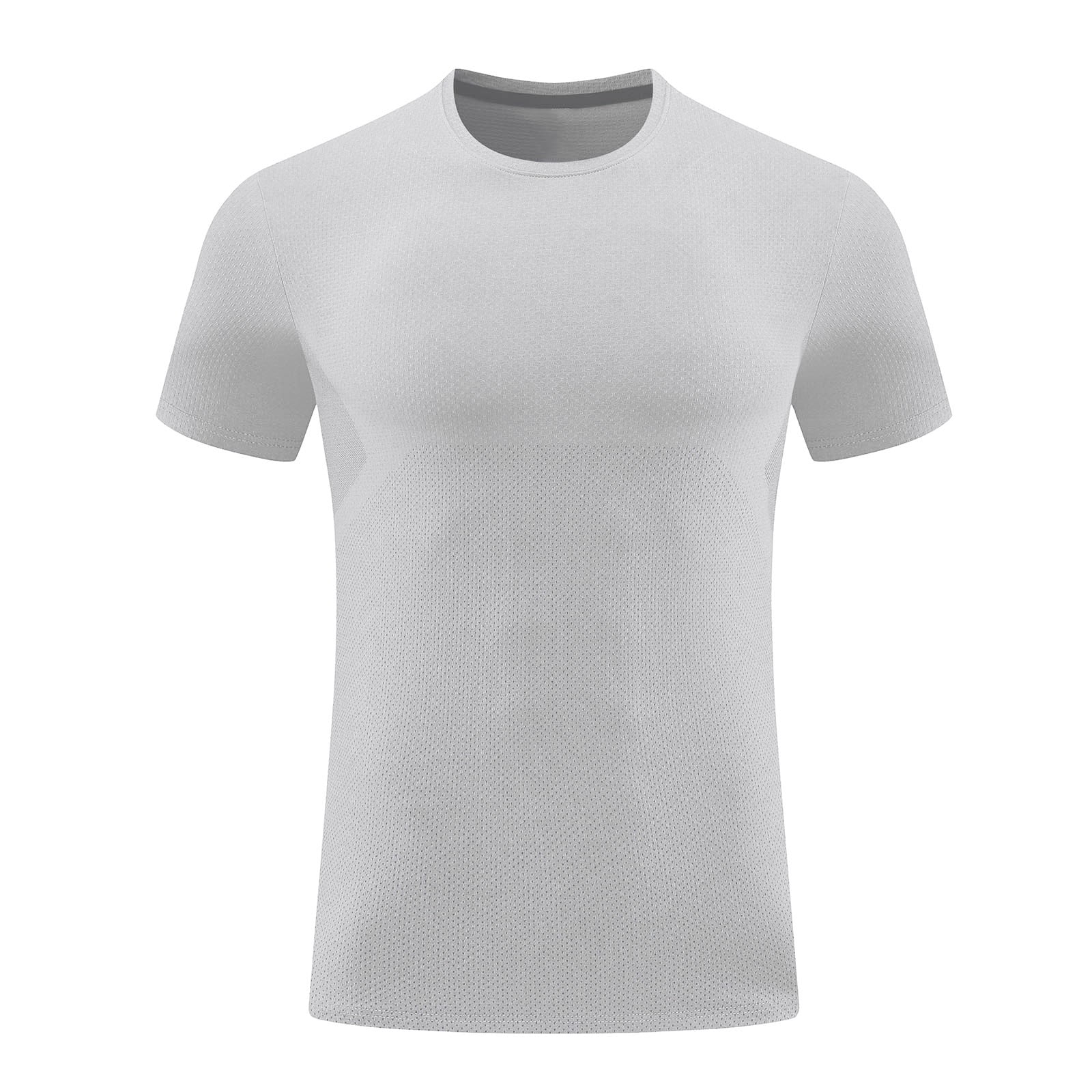 DHFJKG Men'S T-Shirt Solid Color Round Neck Lightweight Quick Drying ...