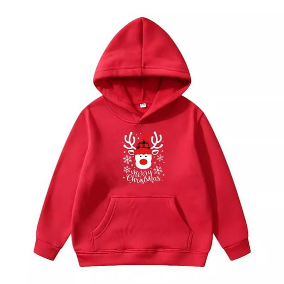 DHFJKG Merry Christmas Sweatshirt For Kids Boys Girls Hoodies Thermal ...