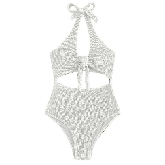 DHFJKG One Piece Swimsuit Women High Waisted Hollow Out Triangle Bikini ...