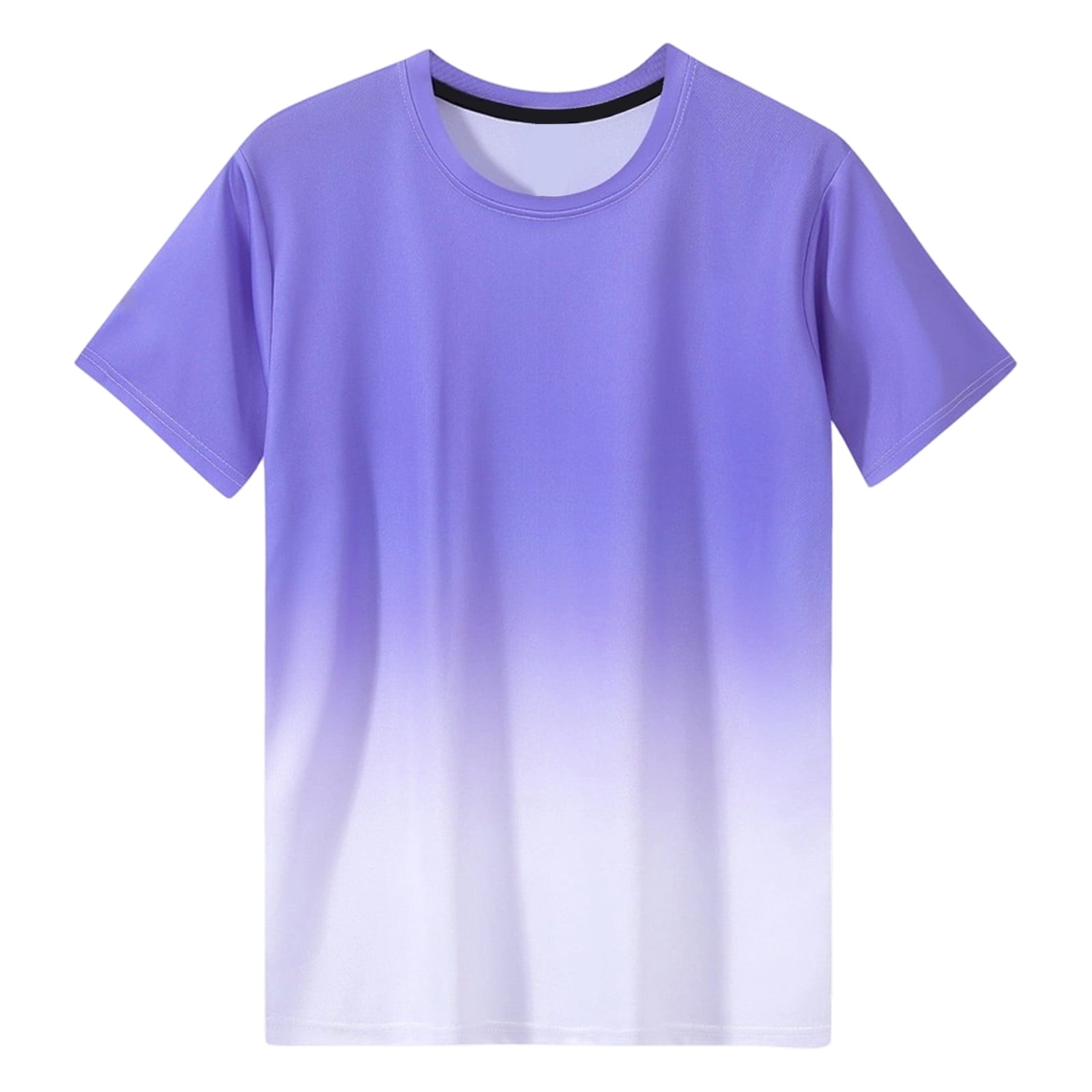 DHFJKG Running T Shirts Women Short Sleeve Athletic Gym Tee Gradient ...