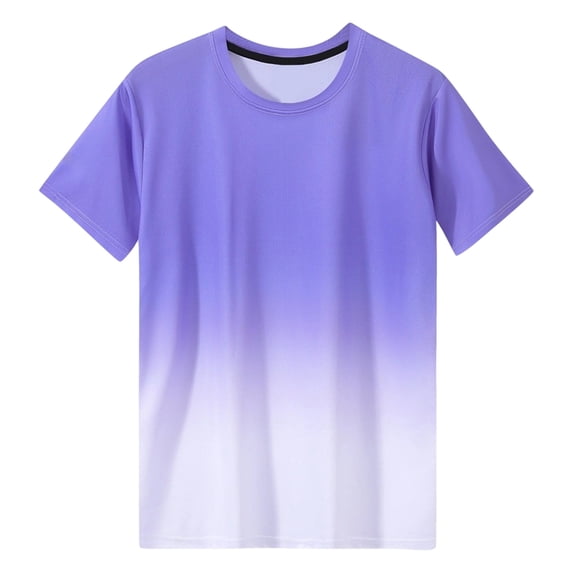 DHFJKG Running T Shirts Women Short Sleeve Athletic Gym Tee Gradient ...
