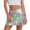 DHFJKG Skirts For Women Glitter Sequins Side Slit Mini Pencil Skirt ...