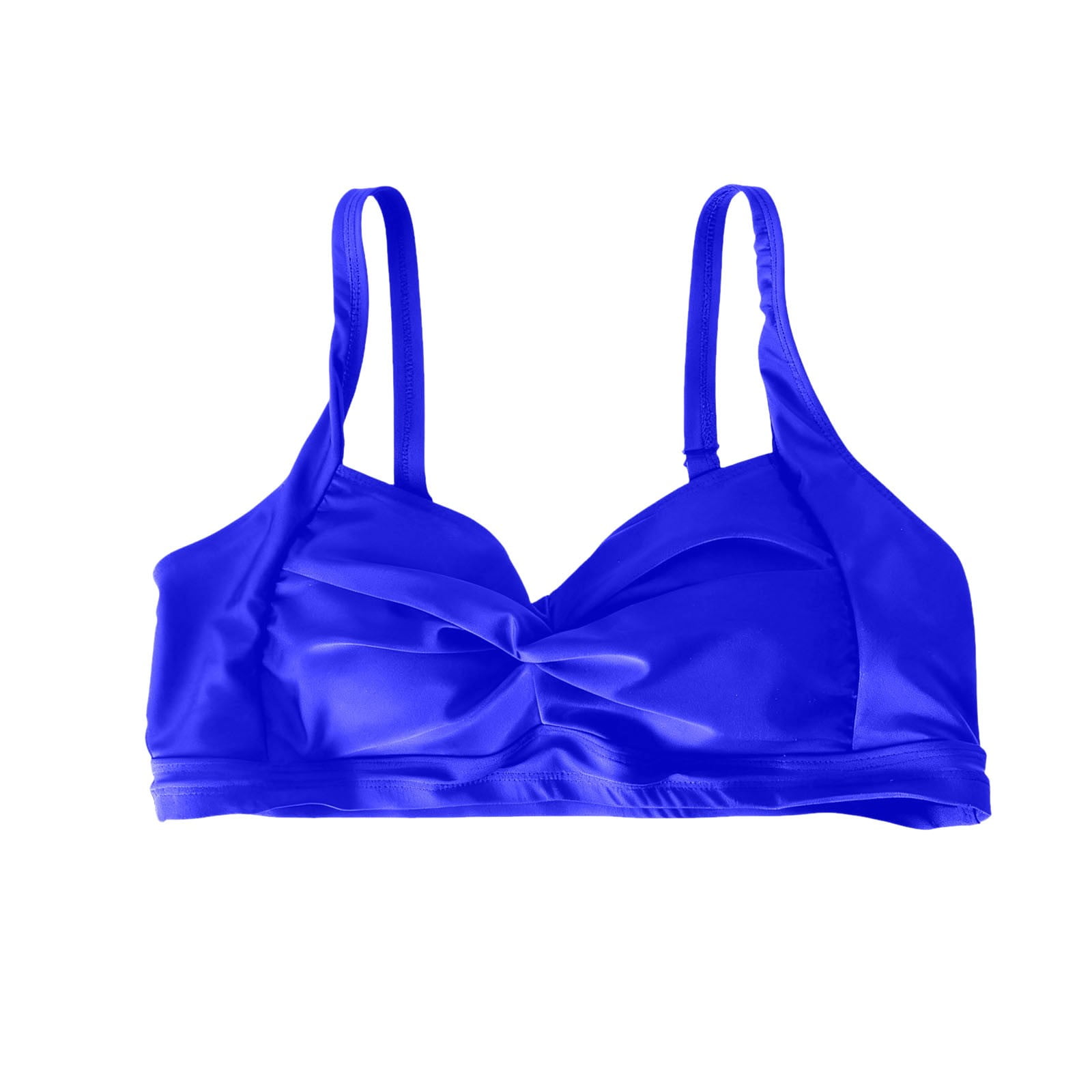 DHFJKG String Bikini Tops For Women Bathing Suit Swim Ruched Bikini Top ...