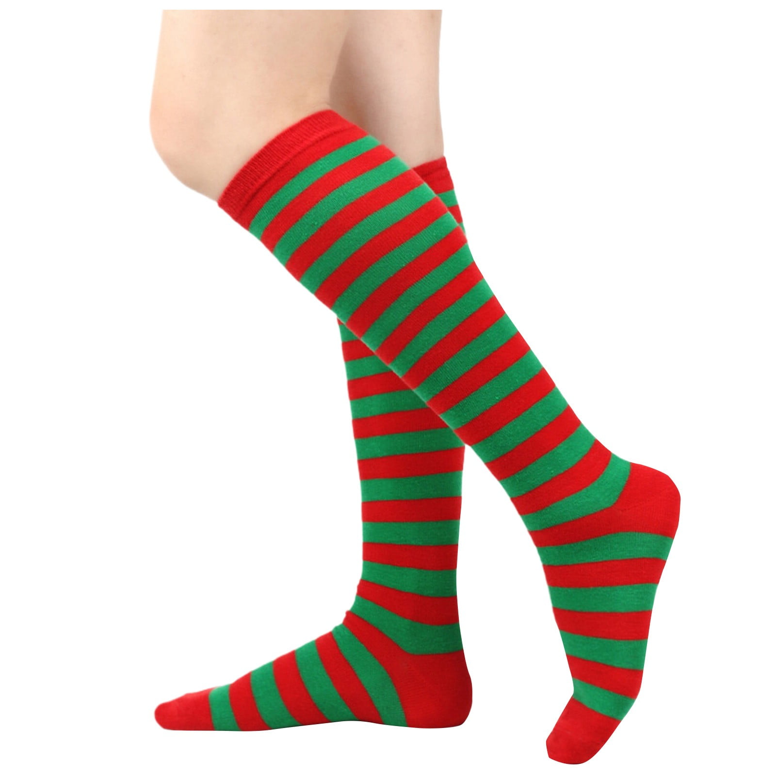 DHFJKG Striped Knee High Socks For Women Preppy Style Stockings Running ...