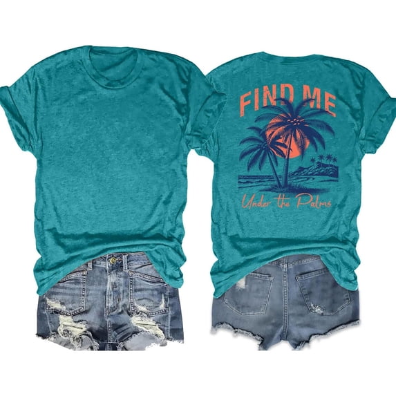 DHFJKG T Shirts For Women Short Sleeve Summer Beach Clothes Casual ...