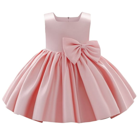 DHFJKG Toddler Girls Princess Dress Sleeveless Pleated Flare Hem Dress ...