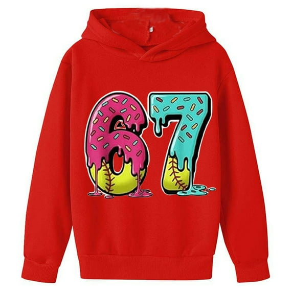 DHFJKG Toddlers Kids Hoodies 67 Shirt Unisex Soft Long Sleeve ...
