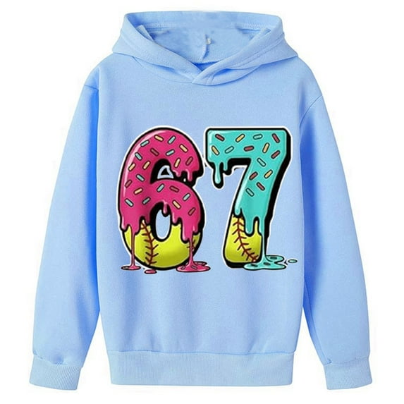 DHFJKG Toddlers Kids Hoodies 67 Shirt Unisex Soft Long Sleeve ...