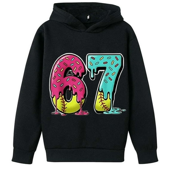 DHFJKG Toddlers Kids Hoodies 67 Shirt Unisex Soft Long Sleeve ...