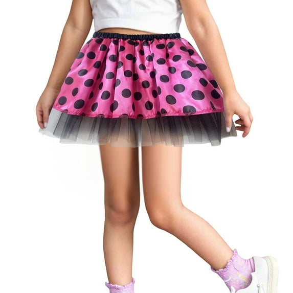 DHFJKG Tutus For Girl Tulle Skirts Polka Dot Carnival Dance Party ...