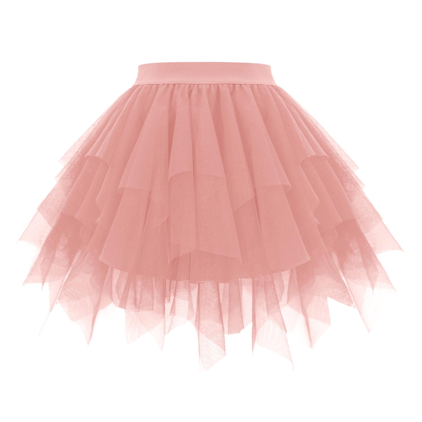 DHFJKG Tutus For Women Tulle Mini Skirt High Waisted Mesh Layered ...