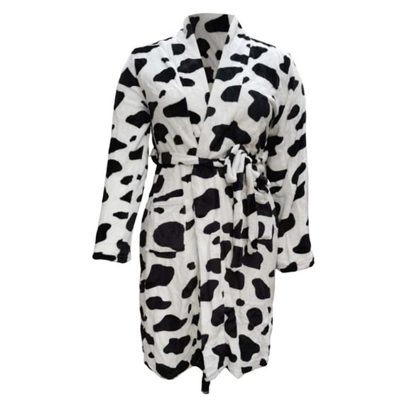 DHFJKG Unisex Robes For Women Men Flannel Plus Size Bathrobe Fluffy ...
