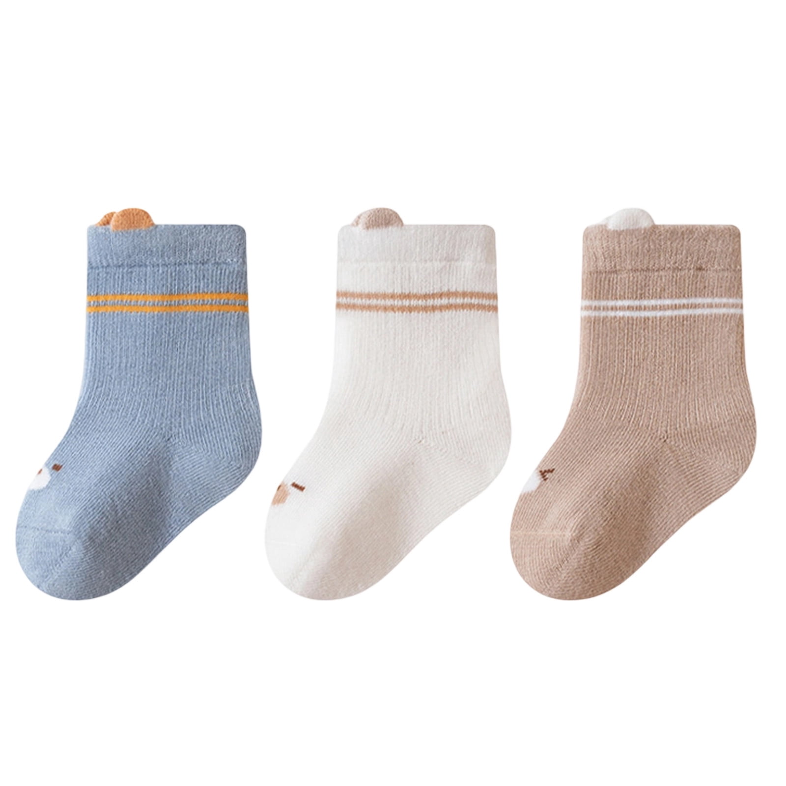 DHFJKG Winter Warm Baby Ankle Socks 3 Pack With Cute Cartoon Designs ...