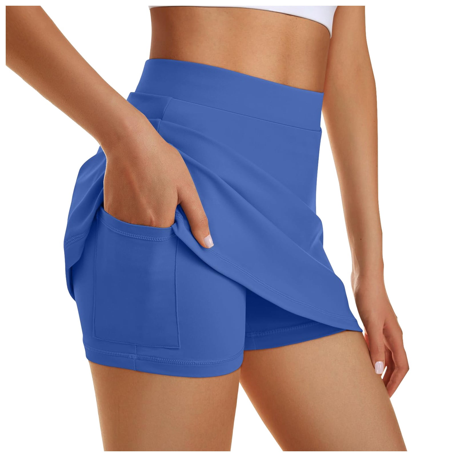 DHFJKG Women'S Athletic Shorts Color Blocking Tight Waist Slim Fit ...
