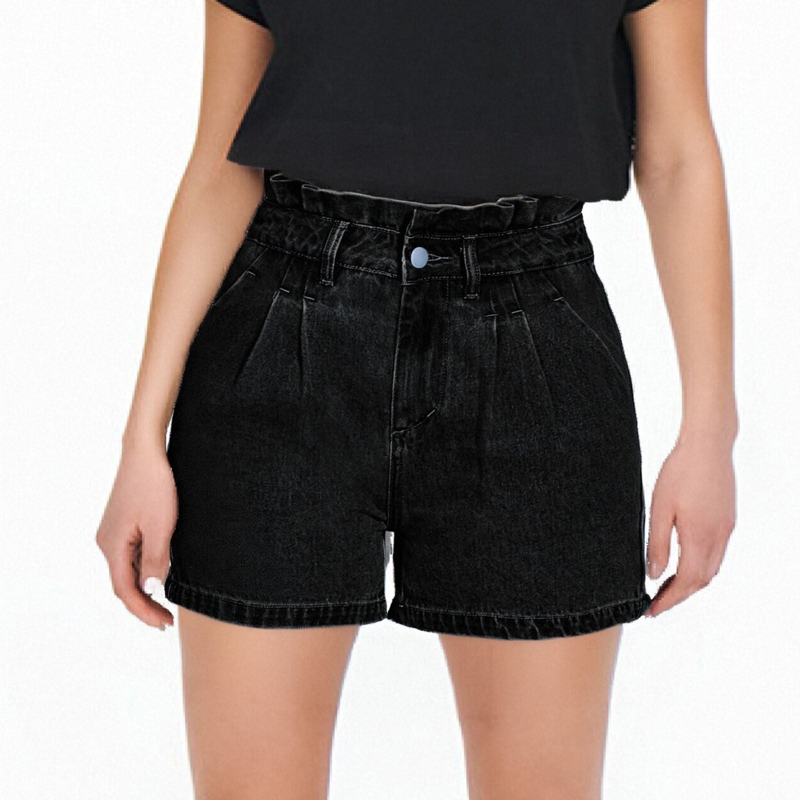 DHFJKG Women'S Casual Shorts Classic With Pocekts Distressed Denim ...