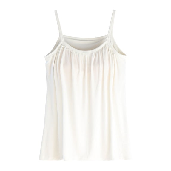DHFJKG Women's Camisole Top With Built In Bra Scoop Neck Padded Tanks ...