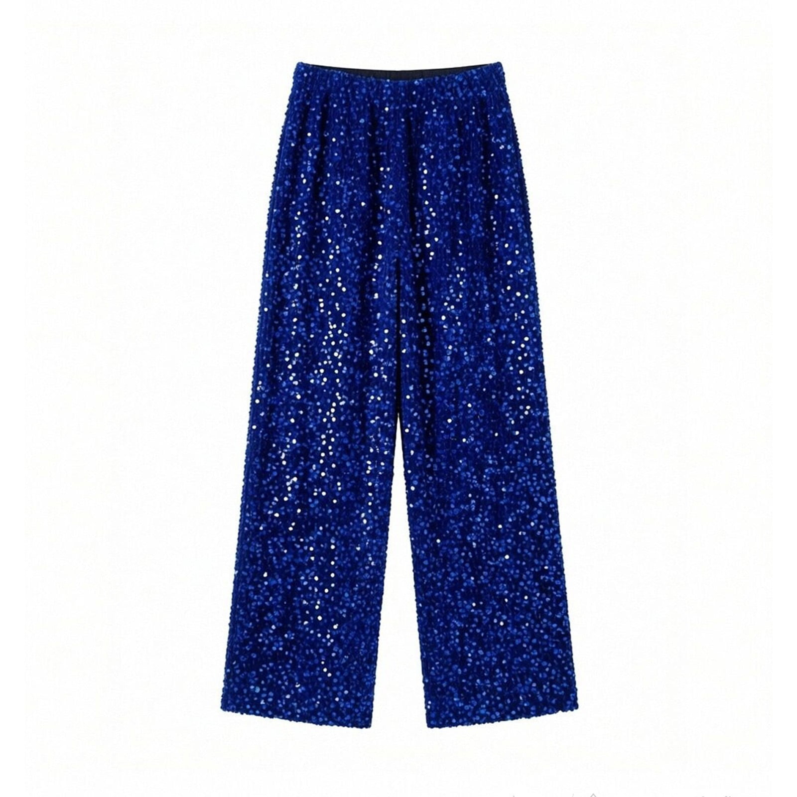 DHFJKG Women's Glitter Pants Sparkling Night Out Party High Waisted ...