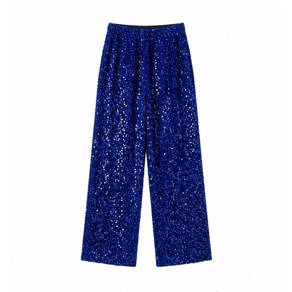 DHFJKG Women's Glitter Pants Sparkling Night Out Party High Waisted ...