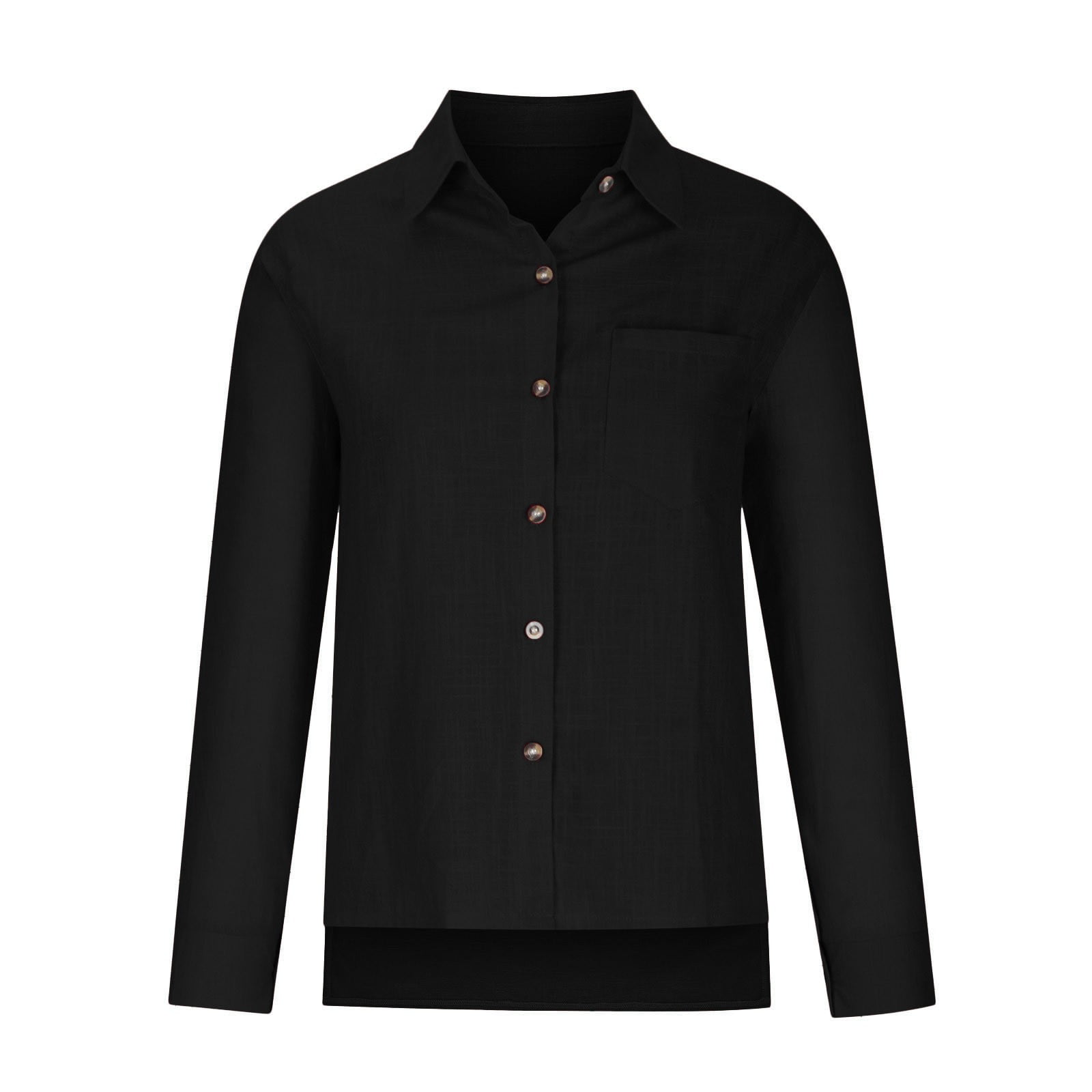 DHFJKG Womens Button Down Shirts Work Office Formal Wear Ladies Spring ...
