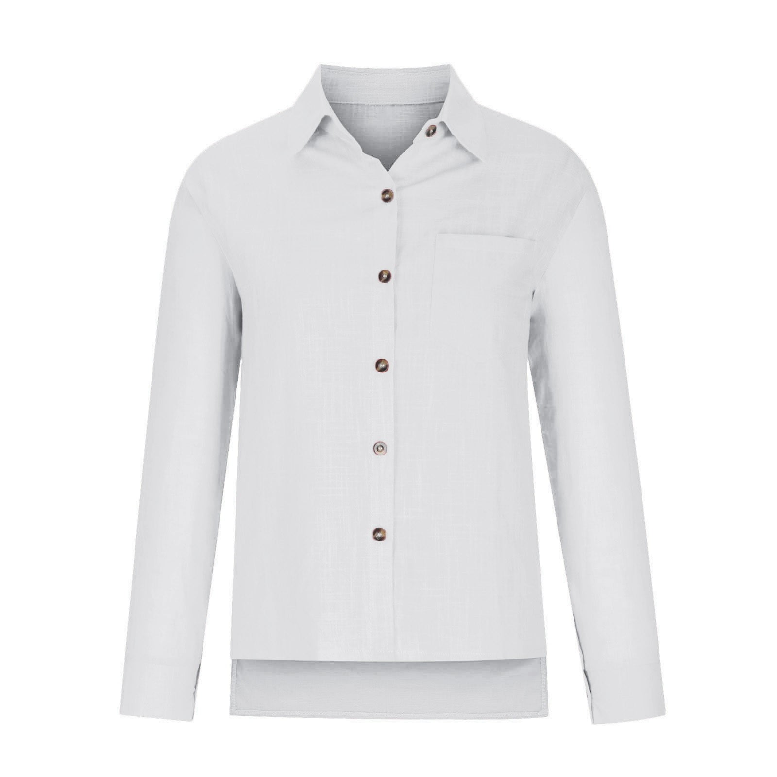 DHFJKG Womens Button Down Shirts Work Office Formal Wear Ladies Spring ...