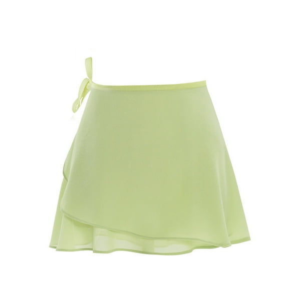 DHFJKG Womens Skirts Ballet Workout Skirt Cover Ups Chiffon Warp Solid ...