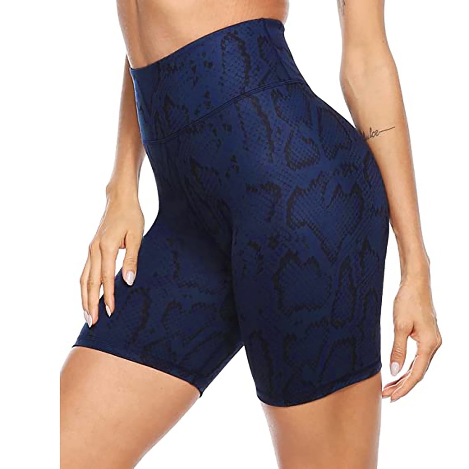 DHFJKG Yoga Shorts For Women Camo Leopard Athletic High Waisted Booty ...