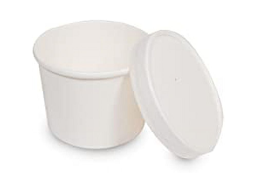 DHG PROFESSIONAL 250 Sets White Paper Food Containers With Vented Lids ...