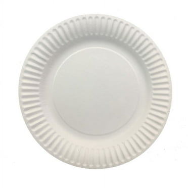 AJM Packaging Corporation 10100 9 in. dia. Paper Plates - White (10 ...