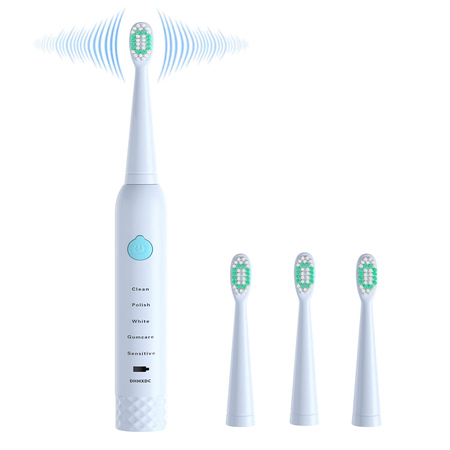 DHMXDC Sonic Electric Toothbrush for Kids and Adults, 5 Modes with 2 ...