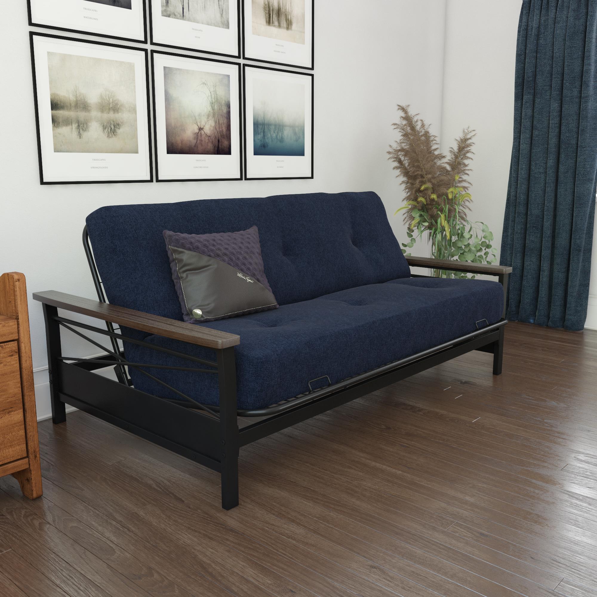DHP 8" Independently Encased Coil Futon Linen Mattress with CertiPUR-US ...