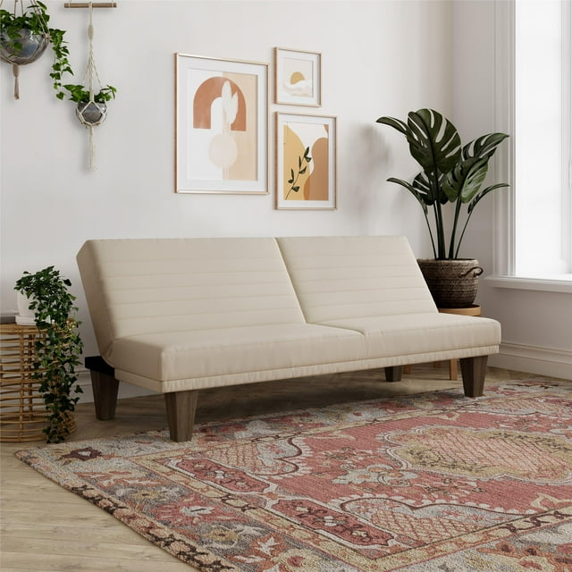 DHP Dillan Convertible Futon, Tan - Walmart.com