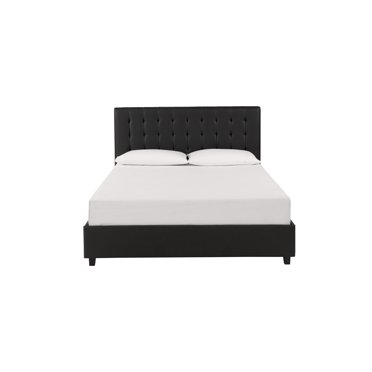 Meridian Furniture Vector Rich Velvet King Bed in Black - Walmart.com