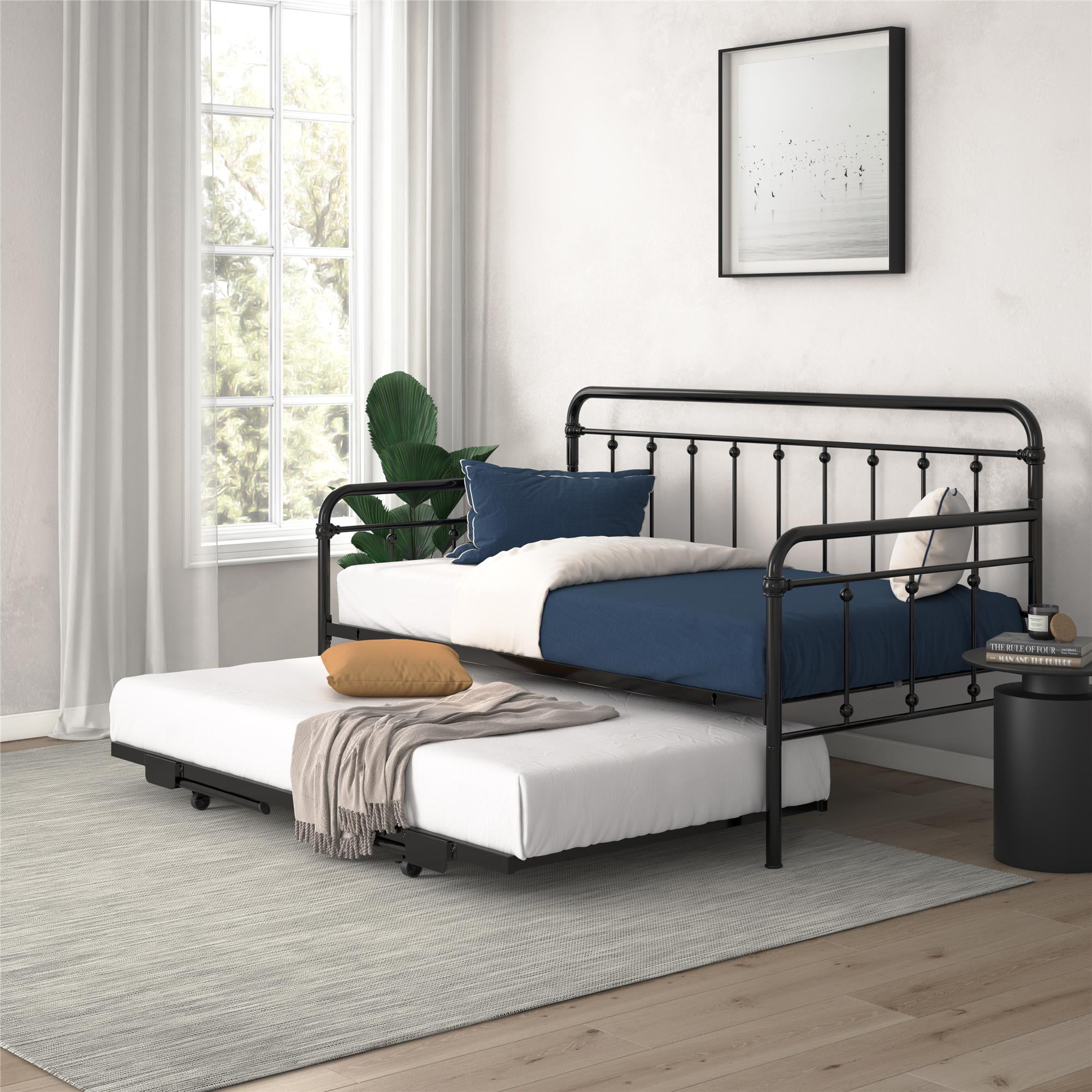 Metal Daybed With Pop Up Trundle