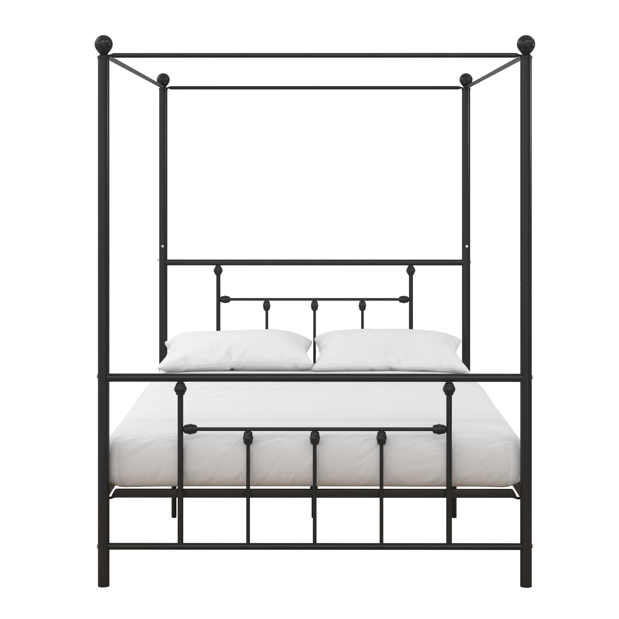 DHP Manila Metal Canopy Bed, Full, Black - Walmart.com