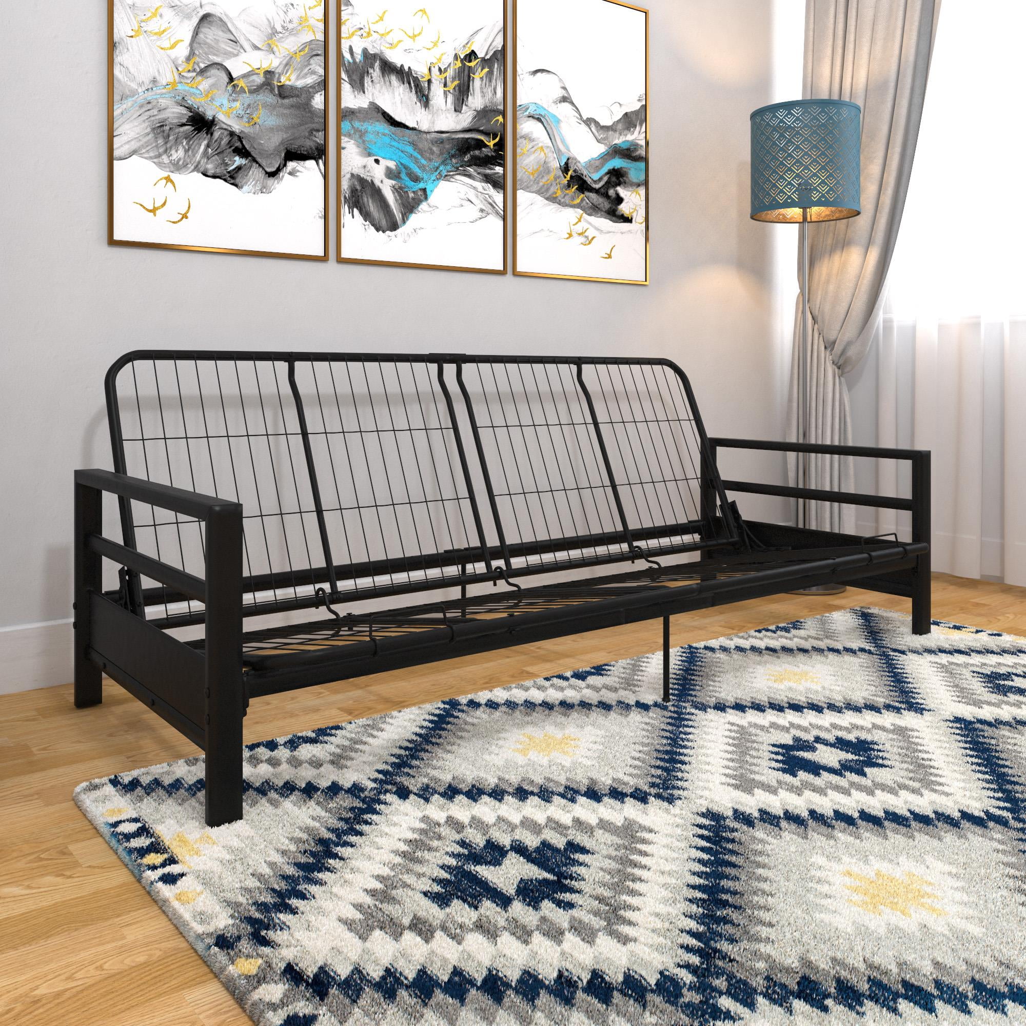 DHP Miles Metal Futon Frame, Black - Walmart.com