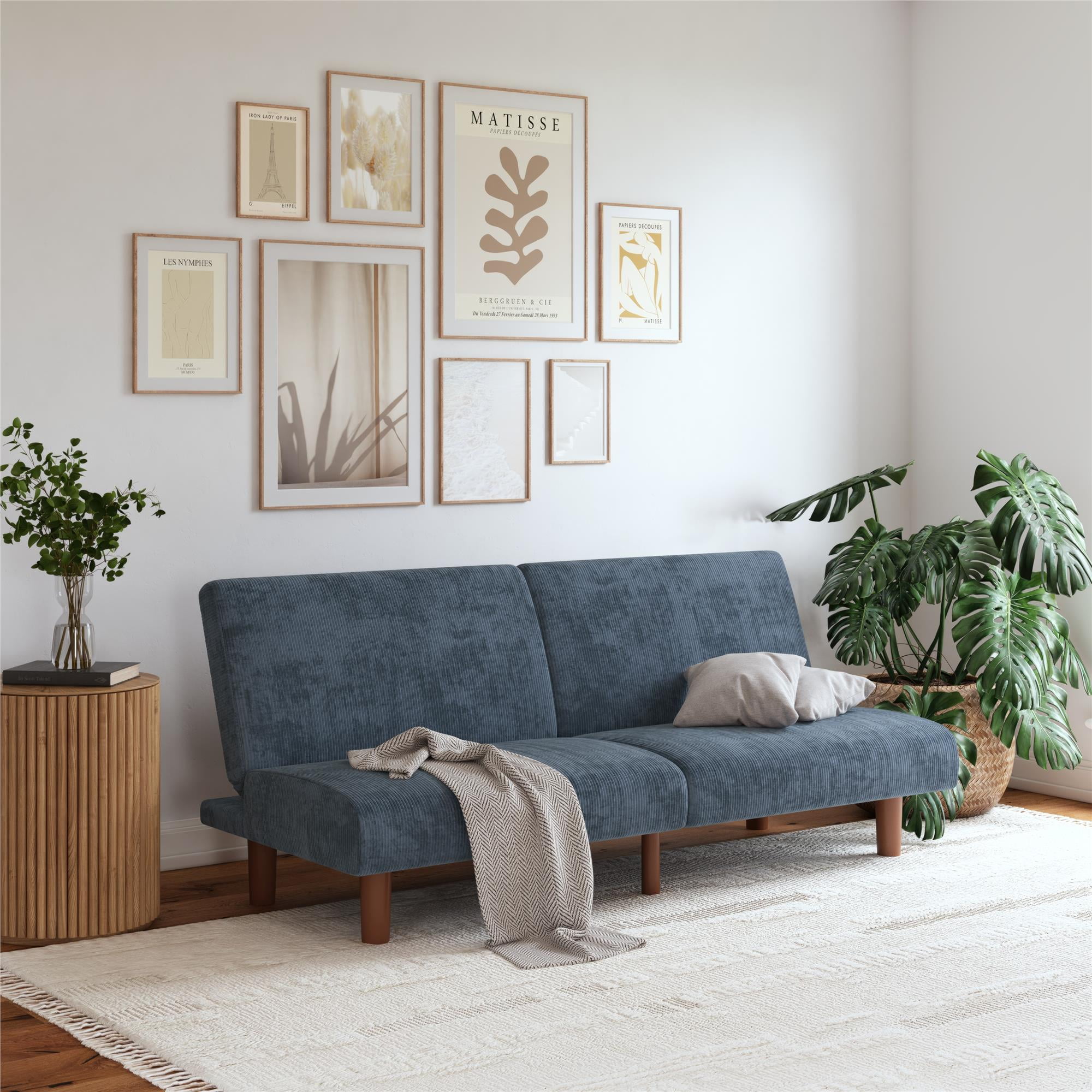 DHP Myla 66.5 Armless Splitback Futon Sofa Bed - Walmart.com