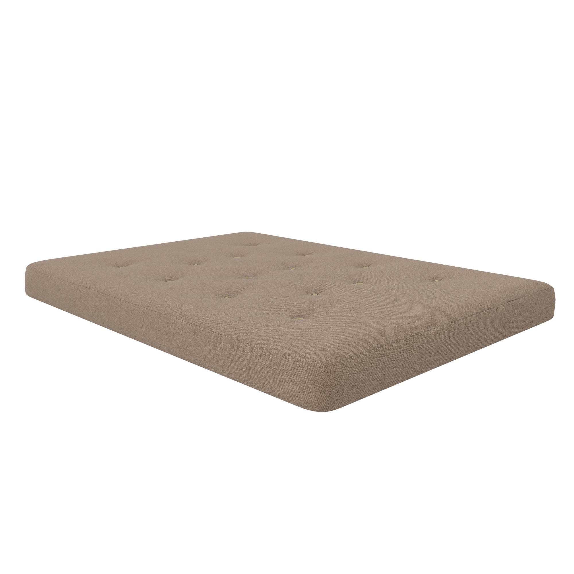 DHP Trule 6-Inch Bonnell Coil Futon Mattress, Microfiber, Full, Tan ...