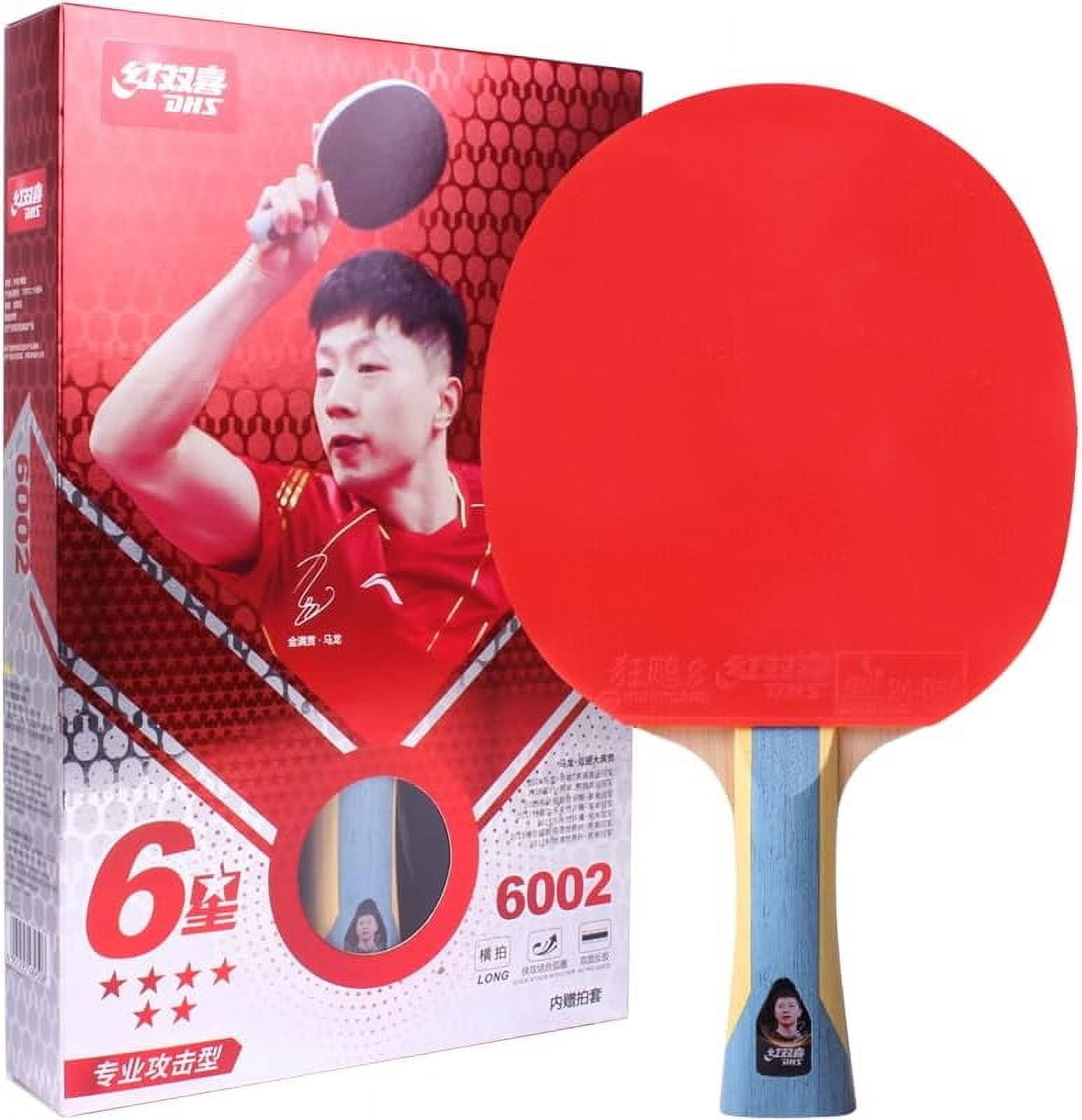 DHS Ping Pong Paddles Professional Table Tennis Racket with Hurricane ...