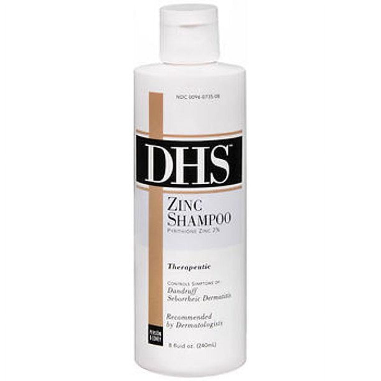 DHS Shampoo Pyrithione Zinc, Dandruff & Seborrheic Dermatitis, 8oz, 7 ...