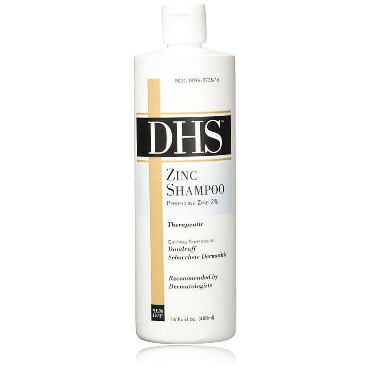 DHS Shampoo Pyrithione Zinc, Dandruff & Seborrheic Dermatitis Relief ...